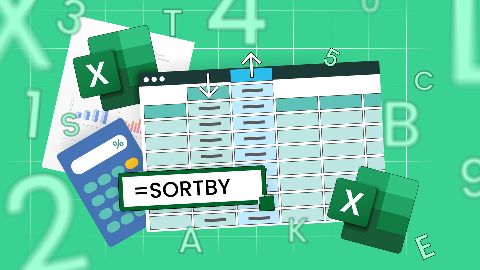 Como usar a função Sortby no Excel